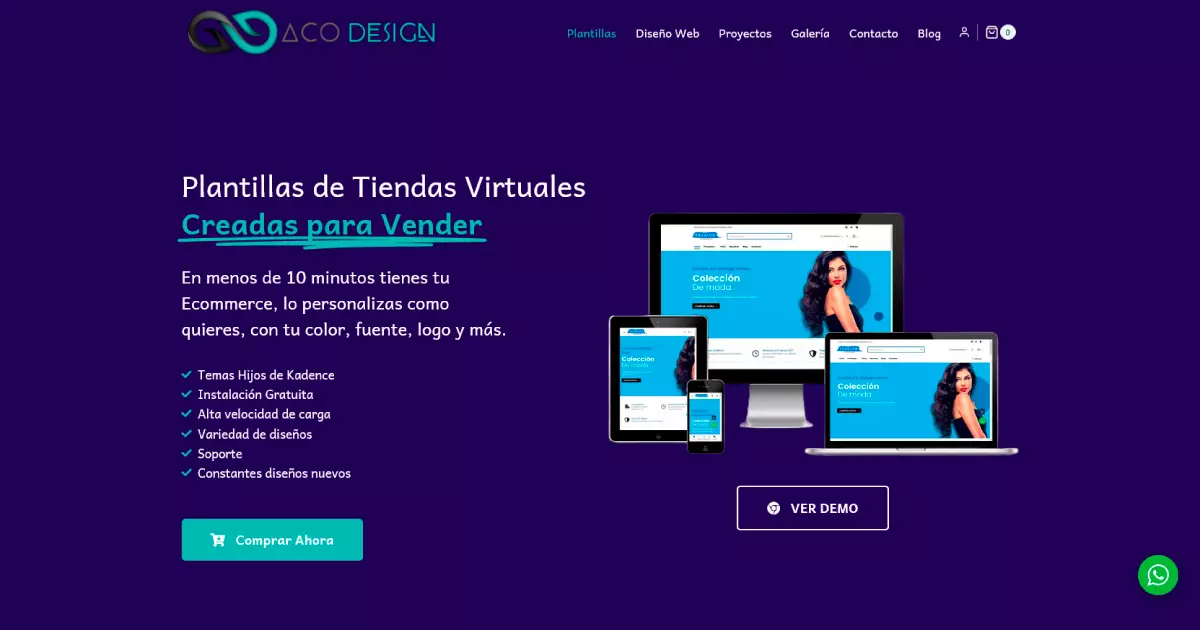 Plantillas de Tiendas Virtuales - Temas Hijos Kadence